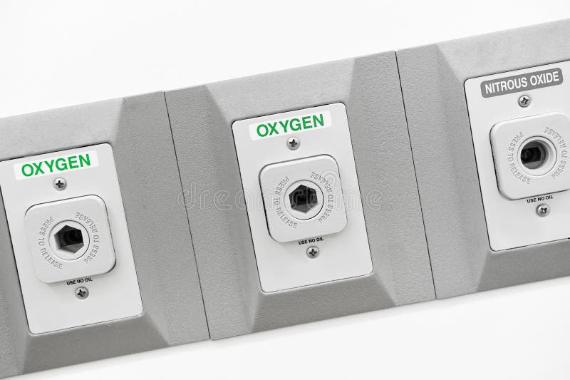 Oxygen Outlet in Operating Room Stock Photo - Image of help, computer ...