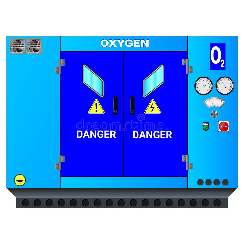 Oxygen Production Station. Production Control Panel.Isometric. Stock ...
