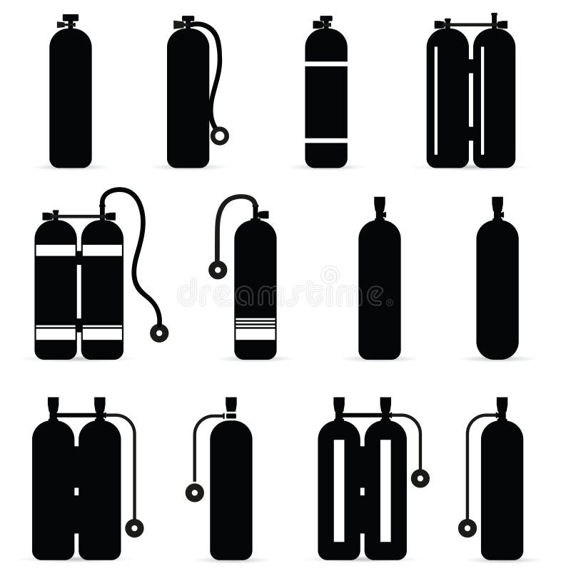 Scuba tank stock vector. Illustration of life, equipment - 44147720
