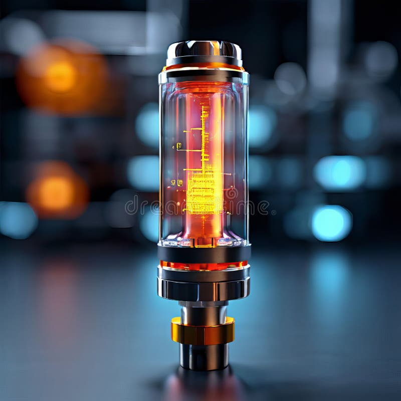 Oxygen Sensor a Device that Measures the Oxygen Level in Gas R Stock ...