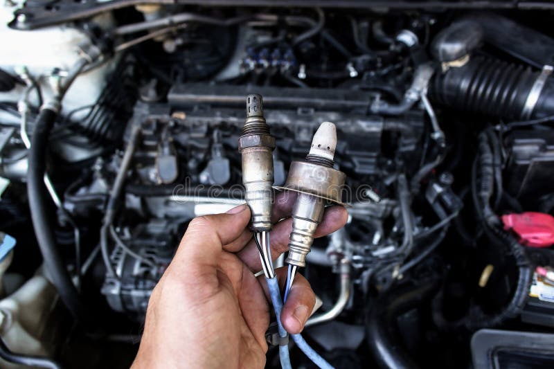Oxygen Sensor or O2 Sensor of Car Engine Stock Photo - Image of ...