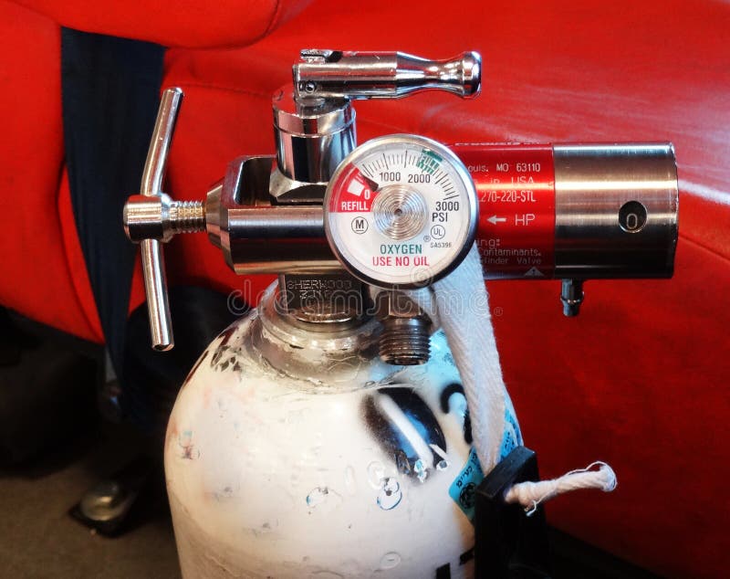 Oxygen tank stock image. Image of steel, measuring, aluminum - 27501689