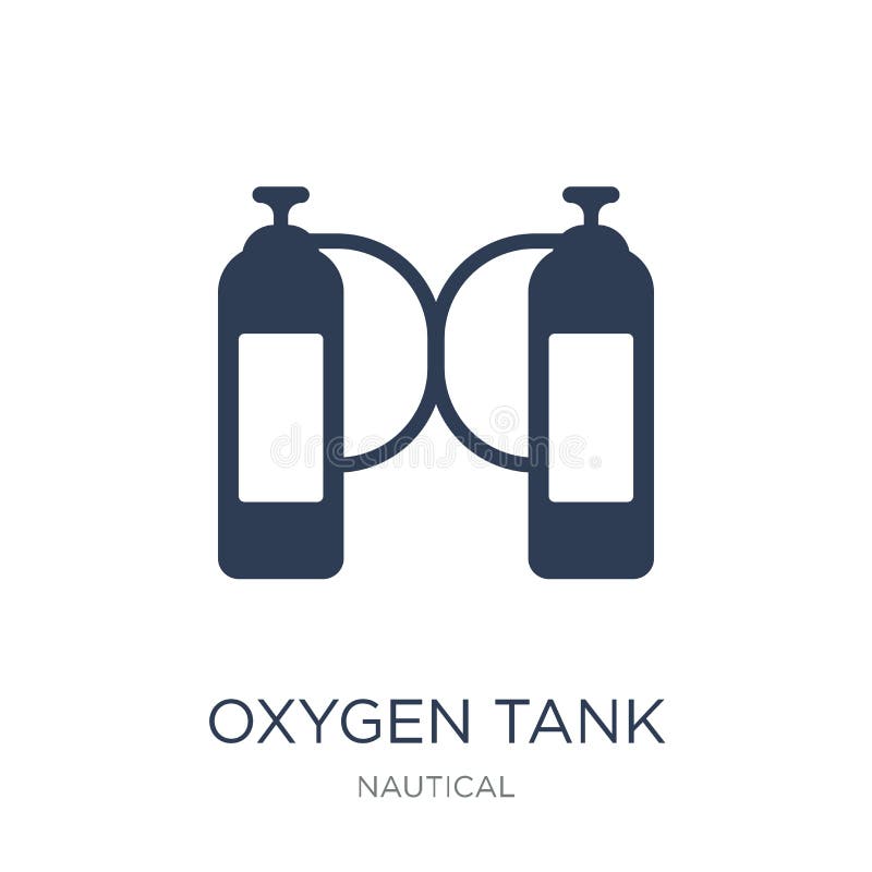 Oxygen Tank Icon. Trendy Flat Vector Oxygen Tank Icon on White B Stock ...