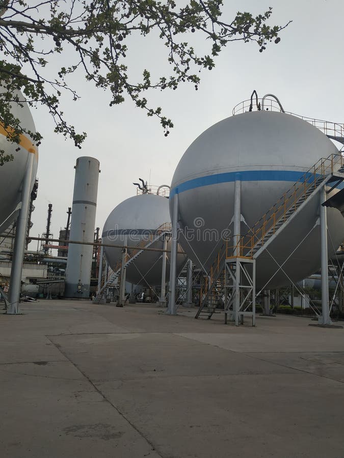 Oxygen tank stock image. Image of production, tank, equipment - 145301619