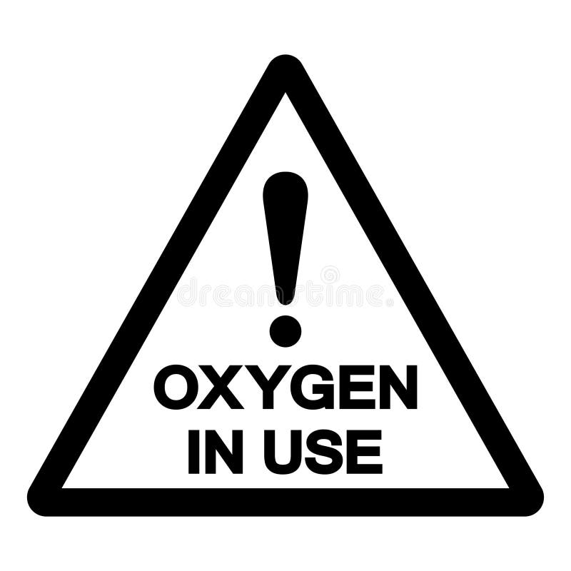 Oxygen in Use Symbol Sign, Vector Illustration, Isolate on White ...