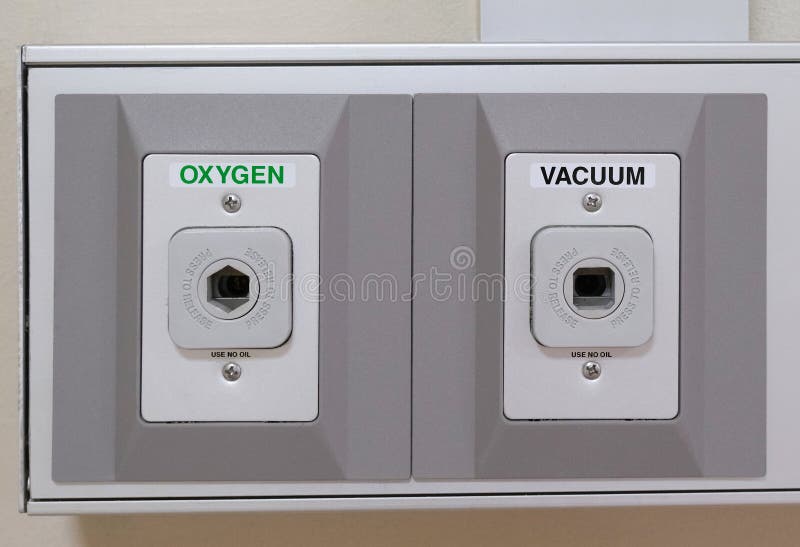 Oxygen and vacuum port stock image. Image of treatment - 157664147