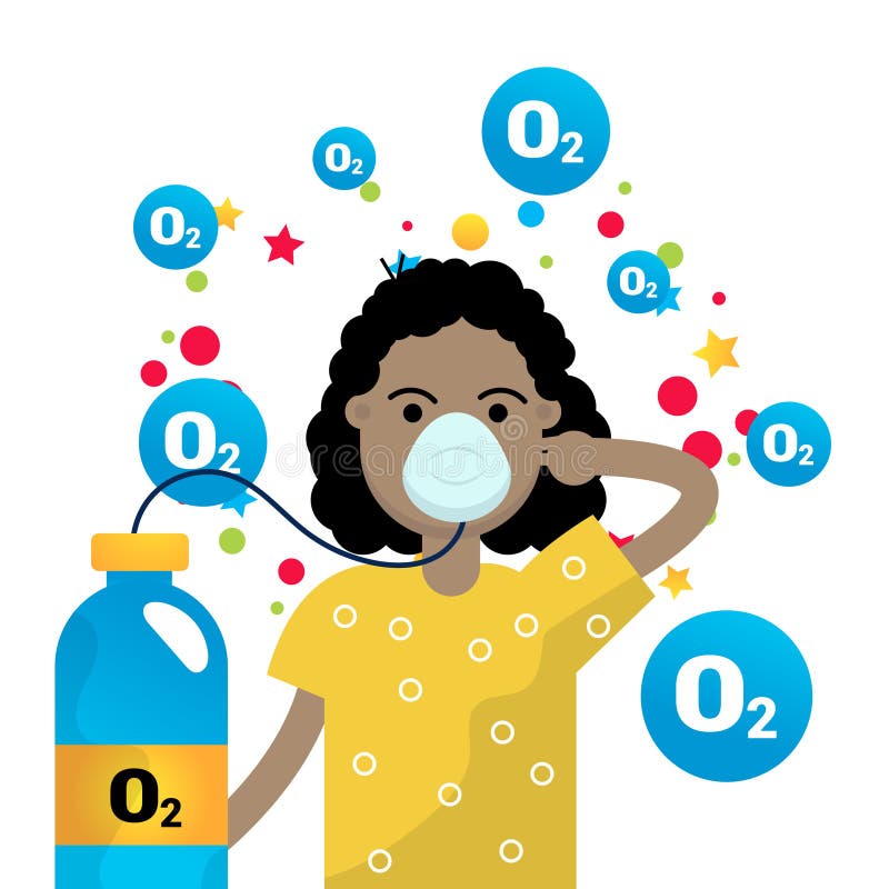 Oxygen Vector Cartoon Illustration on the White Background Stock Vector ...