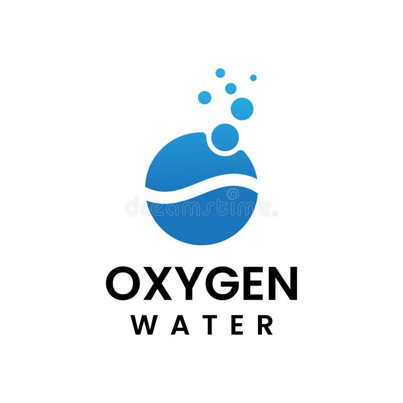 Oxygen Water Vector Logo Design Stock Vector - Illustration of icon ...