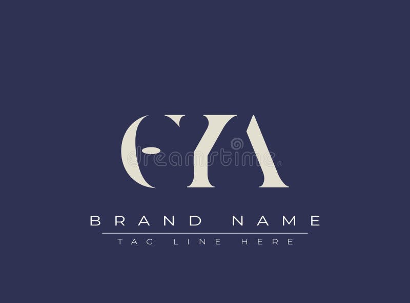 OYA Abstract Letter Logo Design Stock Vector - Illustration of graphic ...