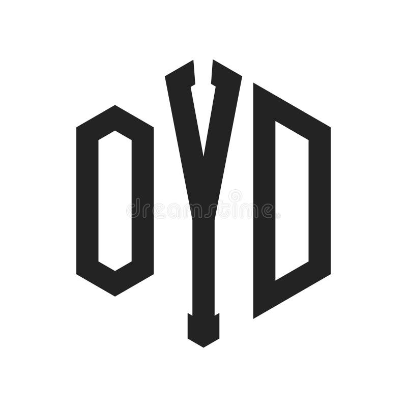 OYD Logo Design. Initial Letter OYD Monogram Logo Using Hexagon Shape ...