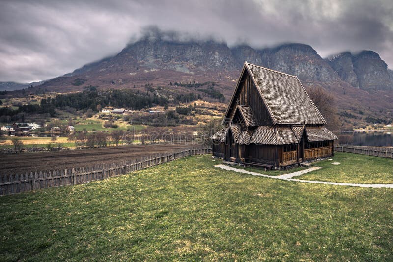 Oye, Norway - May 14, 2017: Oye Stave Church, Norway Stock Photo ...