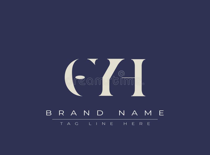 OYH Abstract Letter Logo Design Stock Vector - Illustration of ...