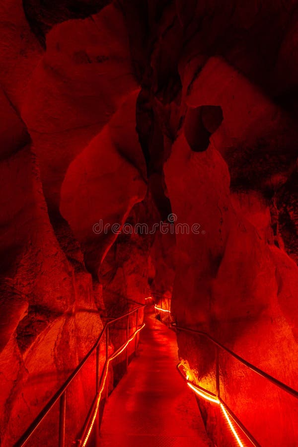 Oylat Cave Walk Way. Bursa, Turkey Stock Image - Image of limestone ...
