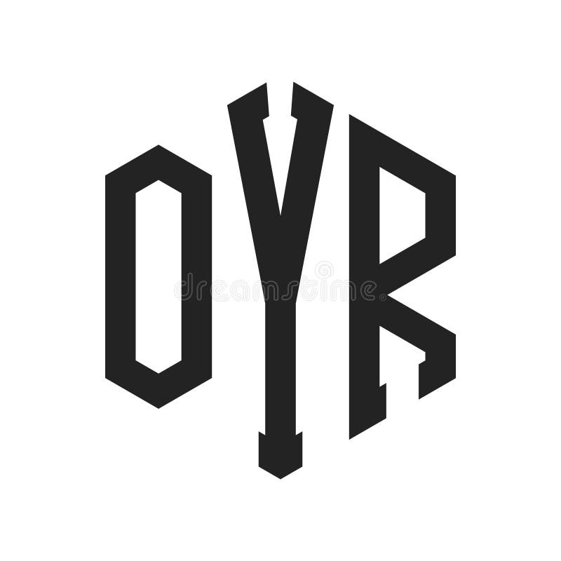 OYR Logo Design. Initial Letter OYR Monogram Logo Using Hexagon Shape ...