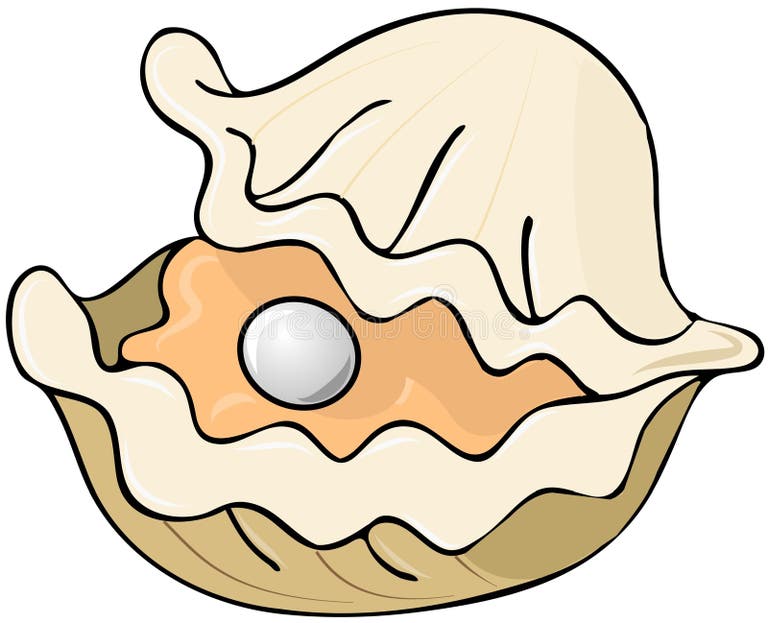 Large Open Oyster Stock Illustrations – 158 Large Open Oyster Stock ...