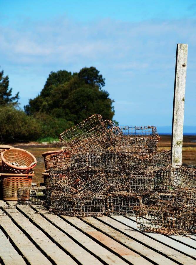 Oyster Pots stock image. Image of commercial, fishing - 26228955