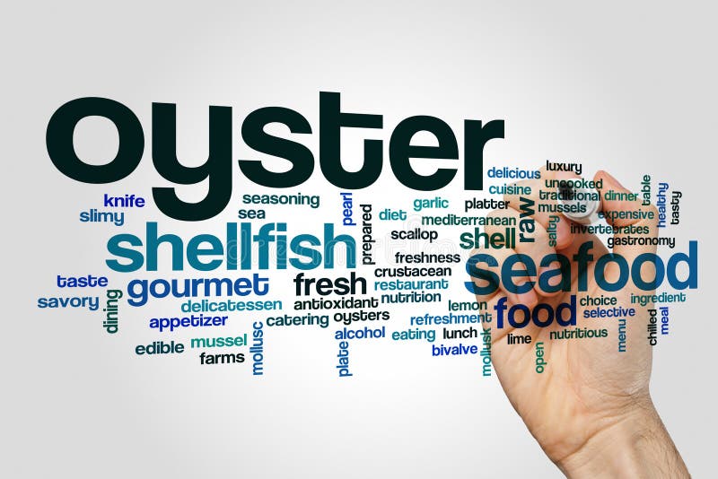 Shellfish Word Cloud Concept Stock Photo - Image of marine, fresh: 90731836