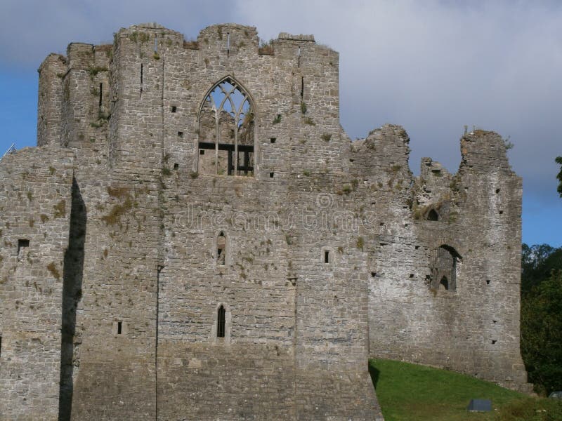 Oystermouth Castle Mumbles Wales Stock Image - Image of estate, scenery ...