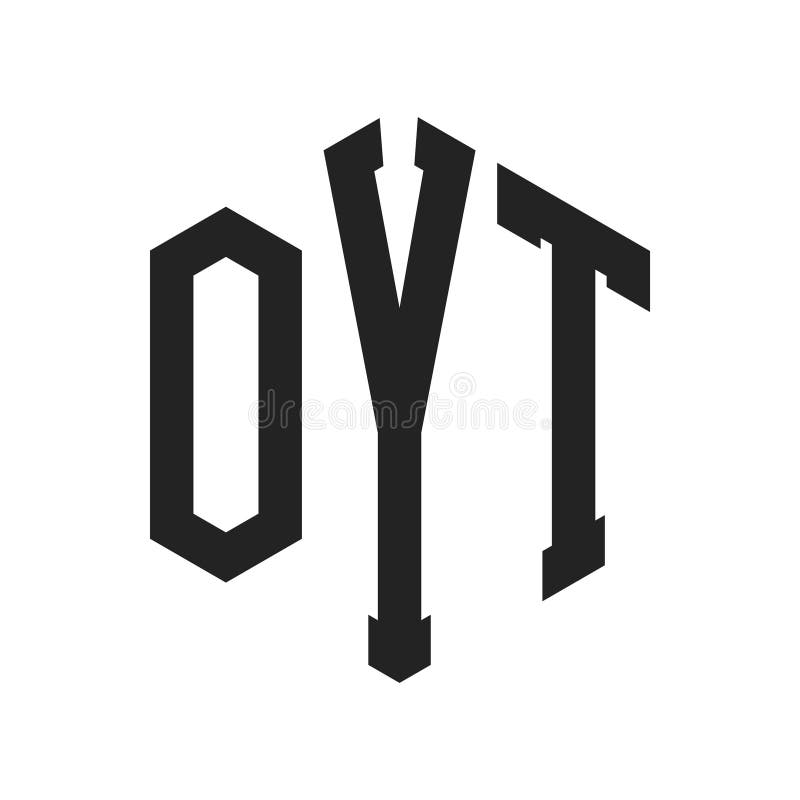OYT Logo Design. Initial Letter OYT Monogram Logo Using Hexagon Shape ...