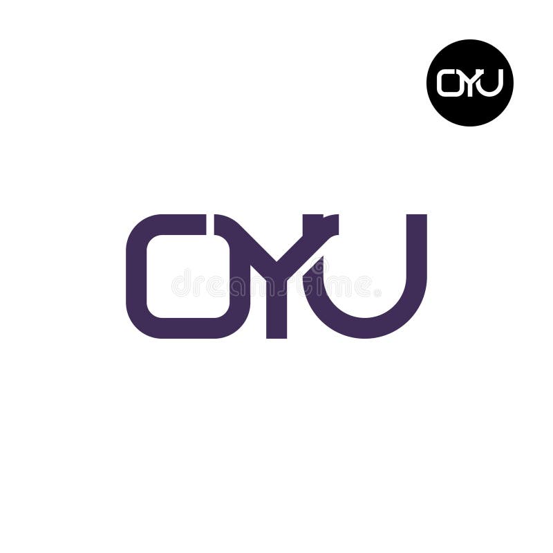 OYU Logo Letter Monogram Design Stock Vector - Illustration of simple ...