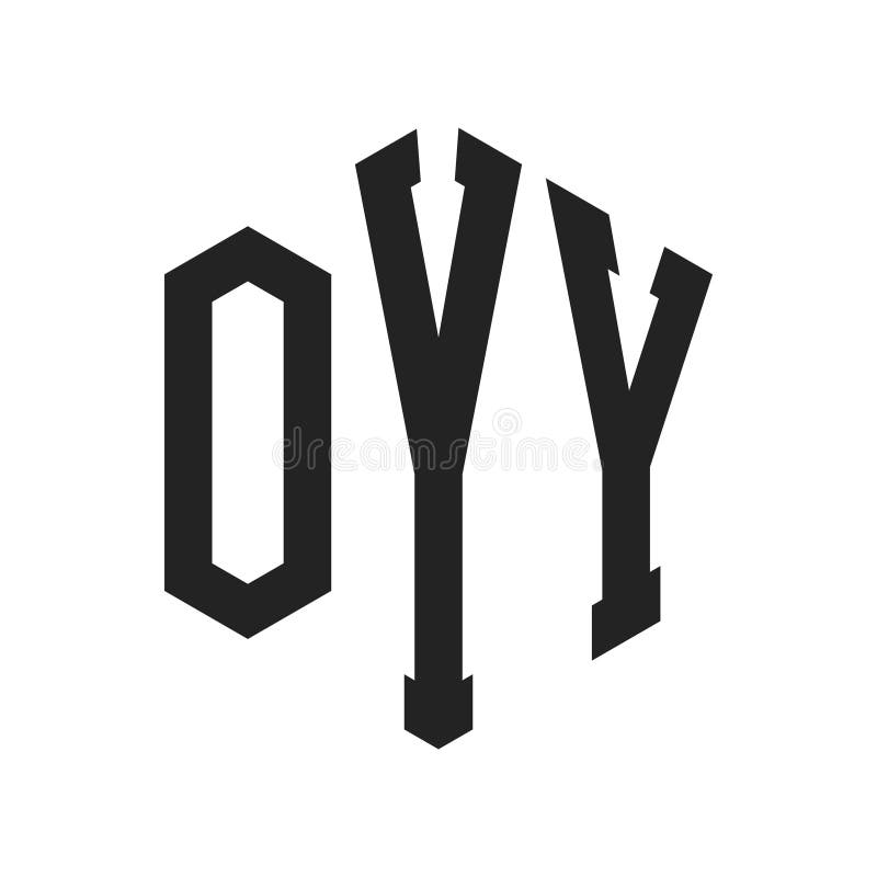 OYY Logo Design. Initial Letter OYY Monogram Logo Using Hexagon Shape ...