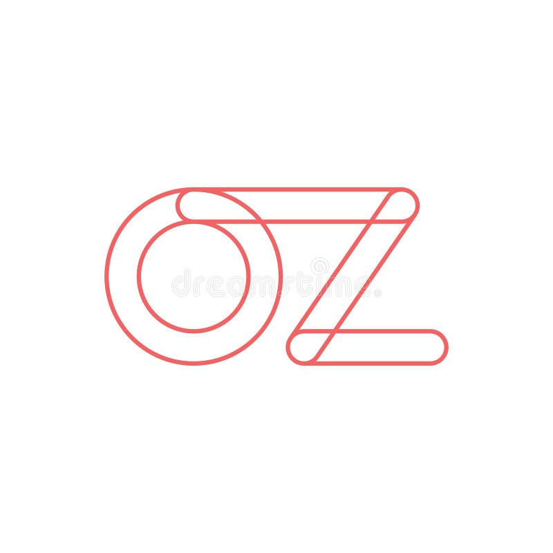 Oz Initial Letter Vector Logo Icon Stock Vector - Illustration of ...