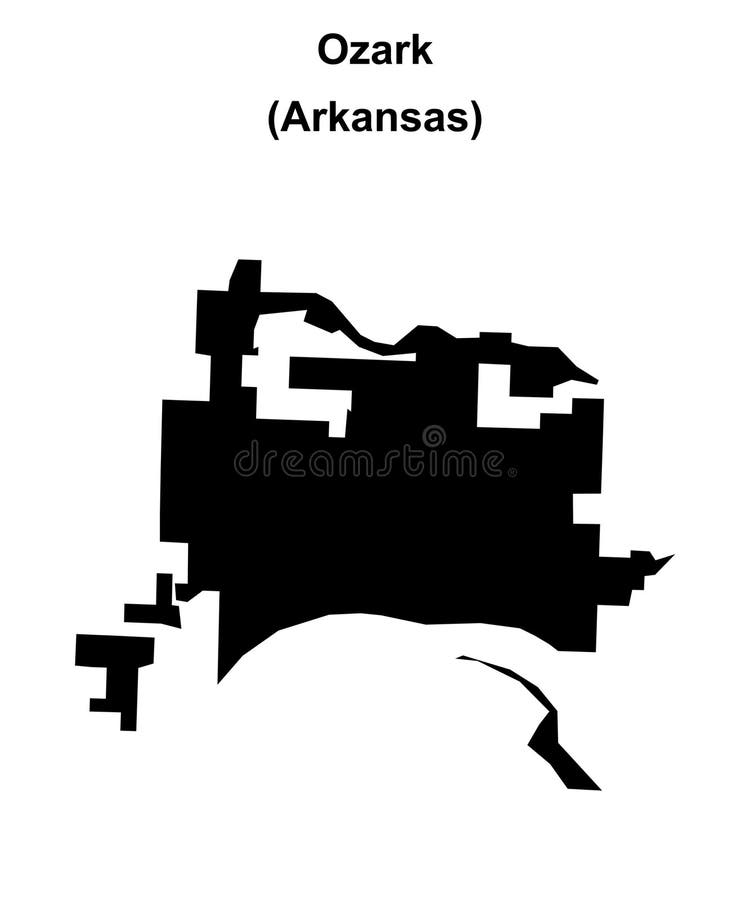 Ozark outline map stock illustration. Illustration of infographics ...