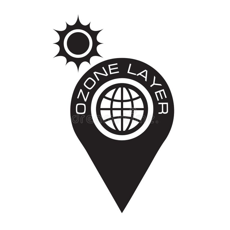 Ozone Layer map sign stock vector. Illustration of eradiation - 290762913