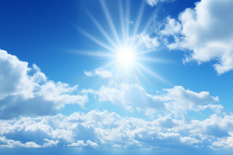 Ozone Layer S UV Ray Filtering in a Blue Sky Stock Photo - Image of ...