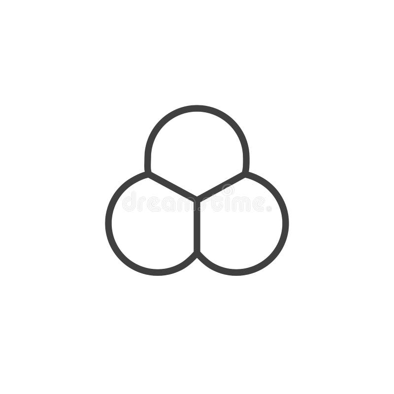 Ozone Molecular Structure Line Icon Stock Vector - Illustration of ...