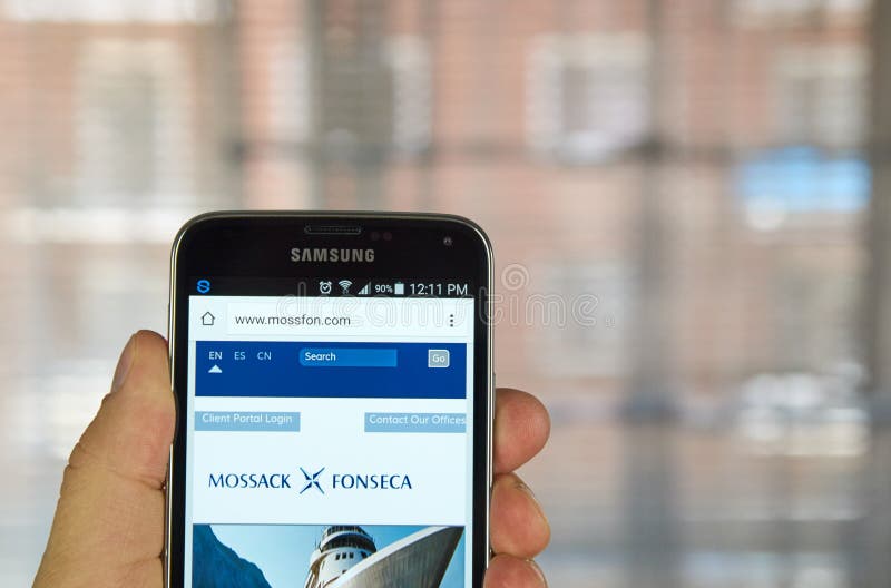 Página de Mossack Fonseca fotografía editorial. Imagen de investigador ...