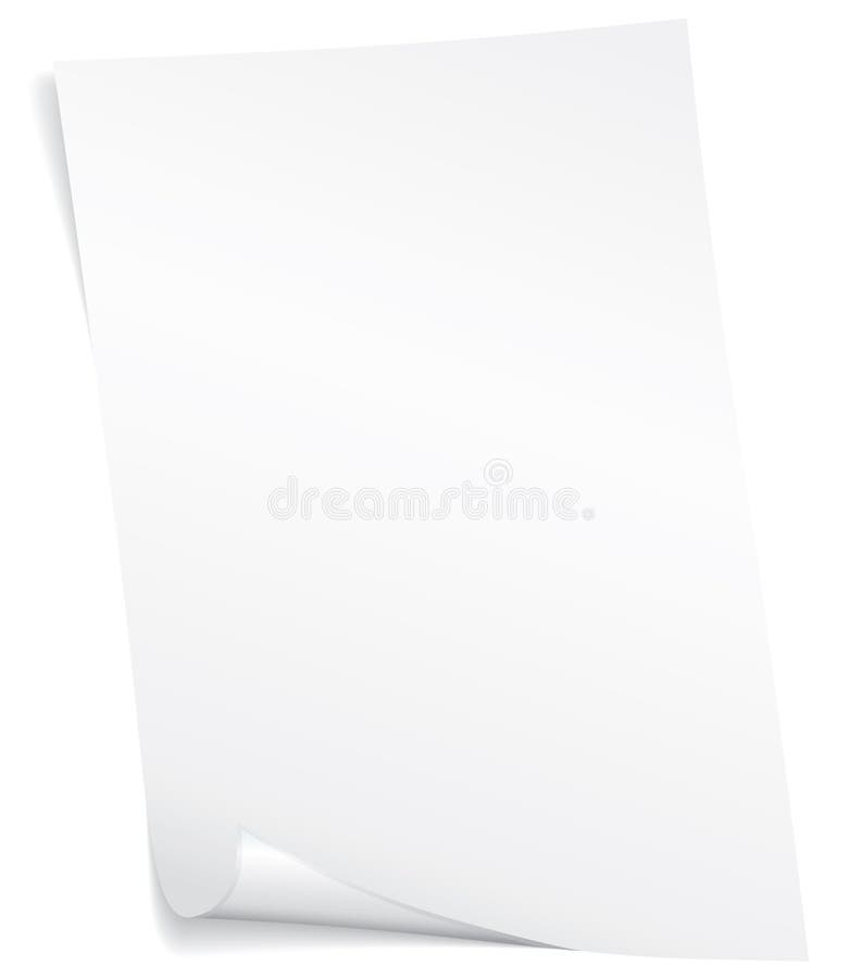 Página em branco do vetor ilustração do vetor. Ilustração de arte ...