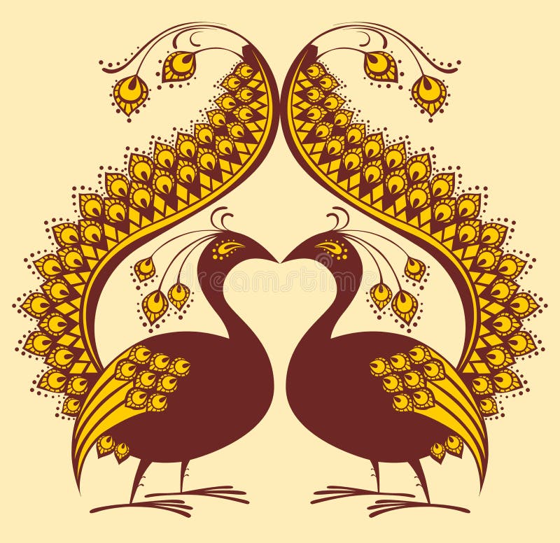 Vector del pavo real ilustración del vector. Ilustración de tatuaje ...