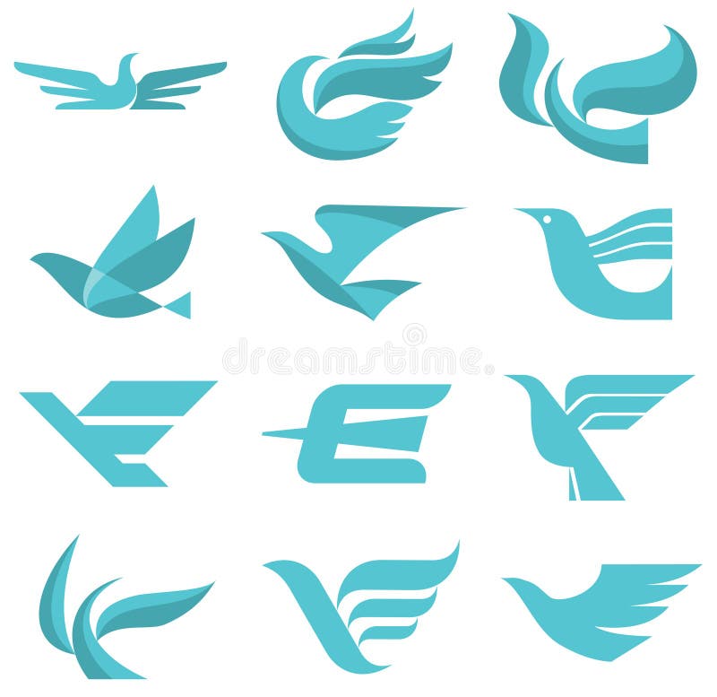 Pájaro Logo Signs ilustración del vector. Ilustración de pájaro - 31191340