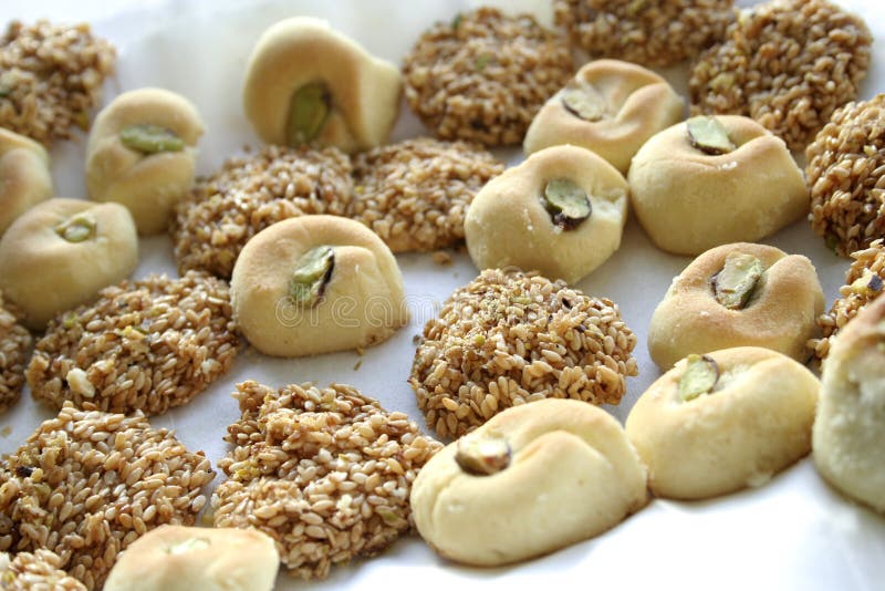 Baklava Douce Arabe Avec La Pistache Photo stock - Image du brun ...