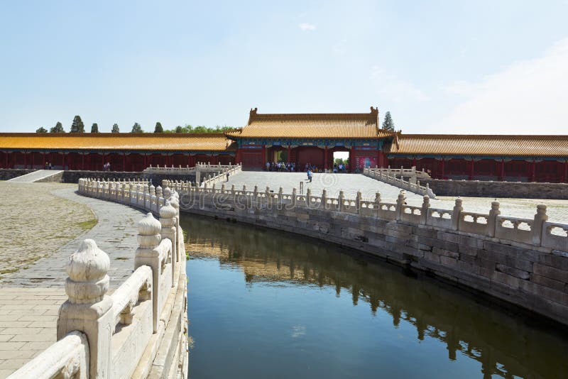 Pékin, Cité interdite image stock. Image du attraction - 36068681