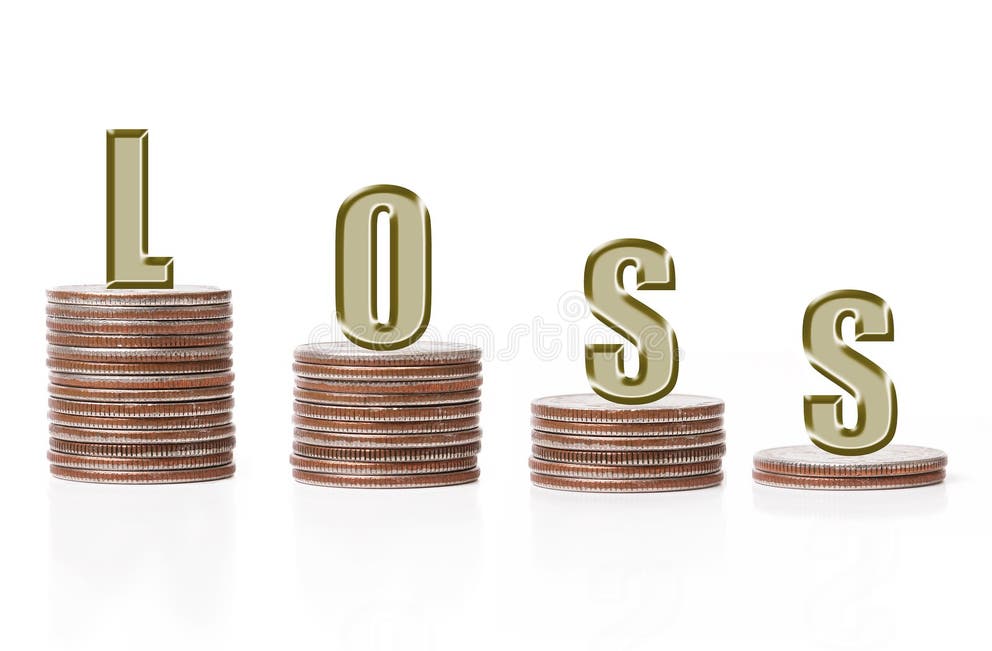 Pérdida foto de archivo. Imagen de beneficio, fondo, dinero - 1856486