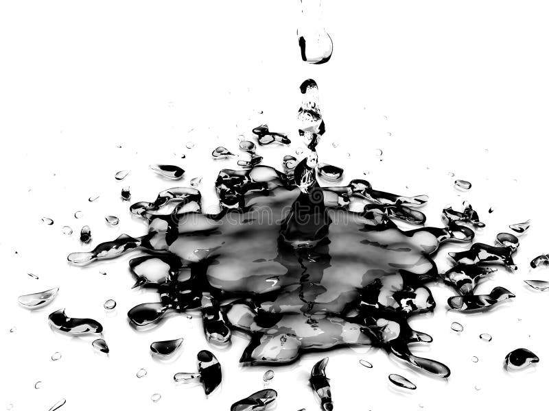 Pétrole noir image stock. Image du baisses, noir, pétrole - 18010053