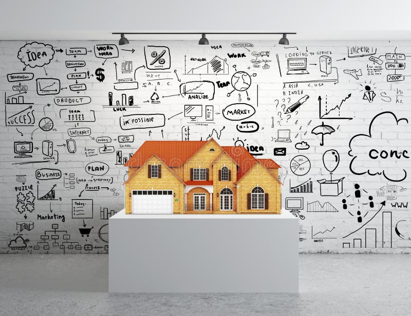 Casa De Campo Do Desenho Disponivel Ilustração Stock - Ilustração de ...