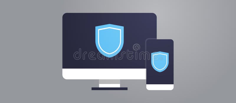 Device Protection and Shield Flat Vector. Stock Vector - Illustration ...