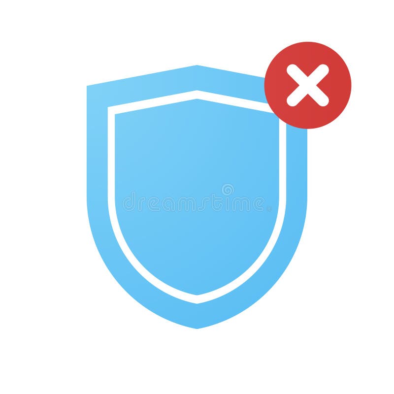 Shield and Protect Flat Vector. Stock Vector - Illustration of element ...