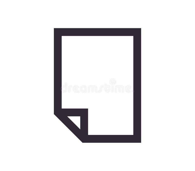 Document Symbol and Paper Icon. Stock Vector - Illustration of archive ...