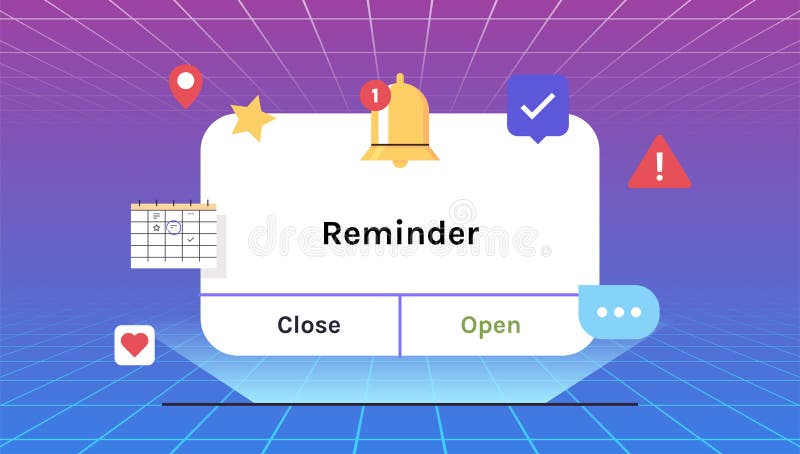 Virtual Reminder Stock Illustrations – 528 Virtual Reminder Stock ...