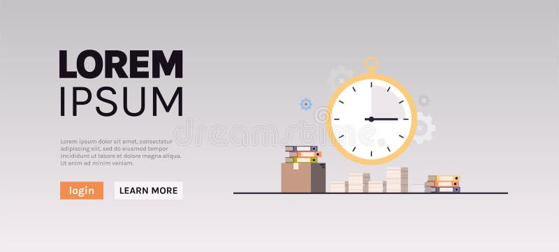 Stopwatch Running in Office Hurry at Work Deadline Time Management ...