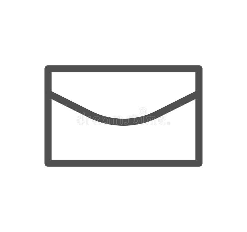 Envelope icon. stock vector. Illustration of message - 258988887