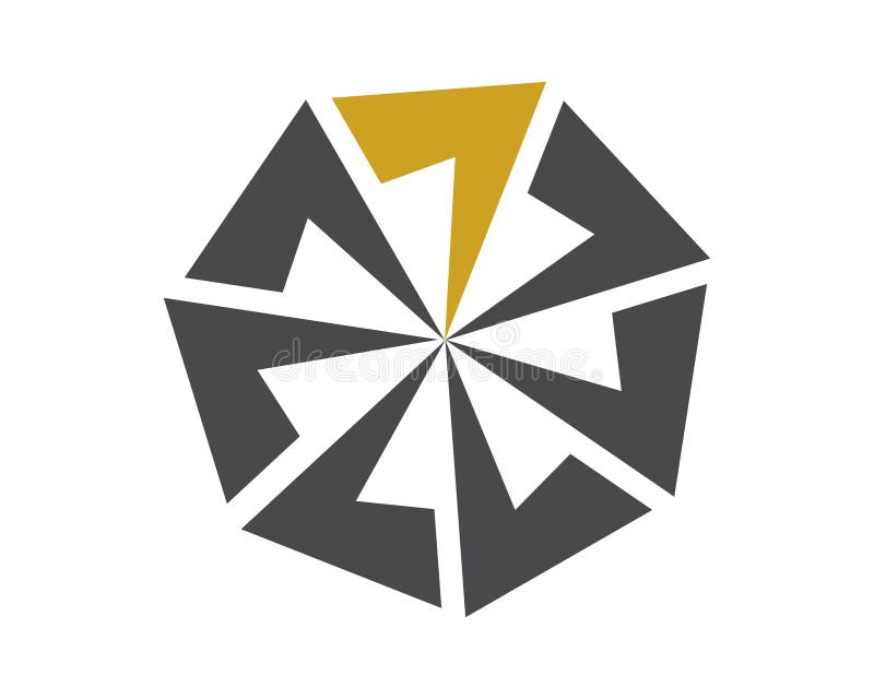 Windmill Abstract 7 Logo Template Stock Vector - Illustration of logo ...