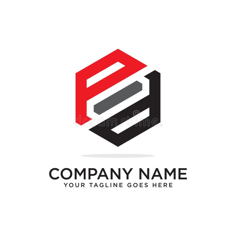 P and D Logo Design Template, Initial Logo Vector Stock Vector ...