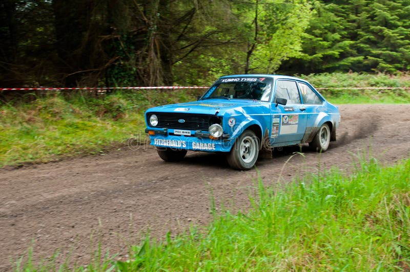 P. Fitzgerald Driving Ford Escort Editorial Stock Image - Image of ...