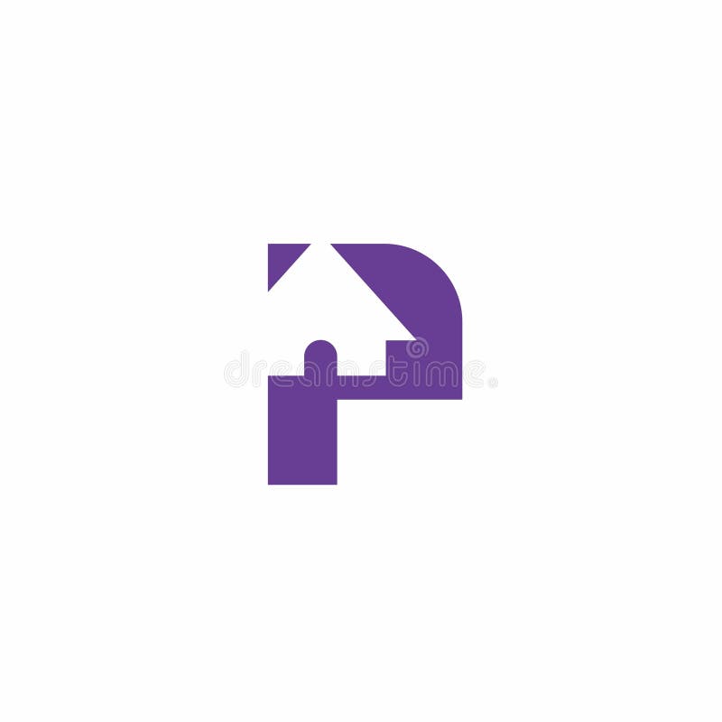 P Home Logo Design. Letter P Real Estate Logo Stock Vector ...