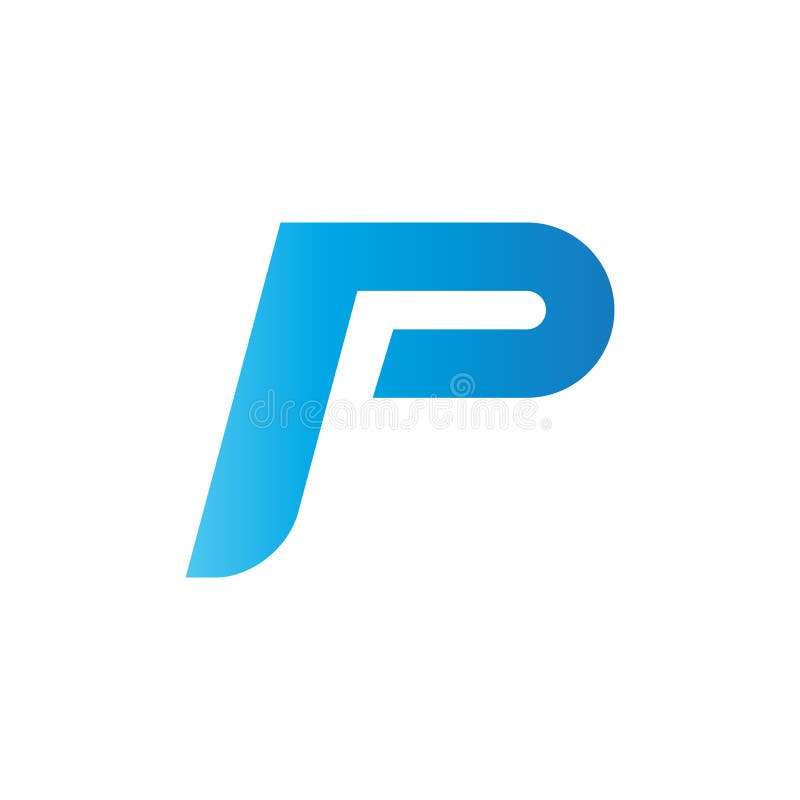 P Initial Letter Vector Logo Icon Stock Vector - Illustration of sign ...